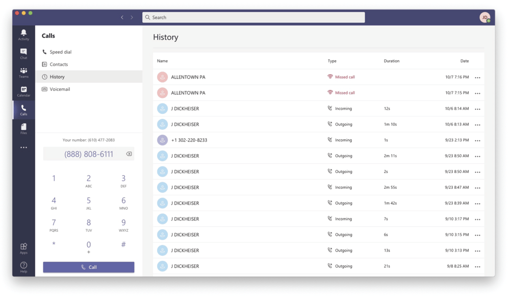 MS Teams Direct Routing